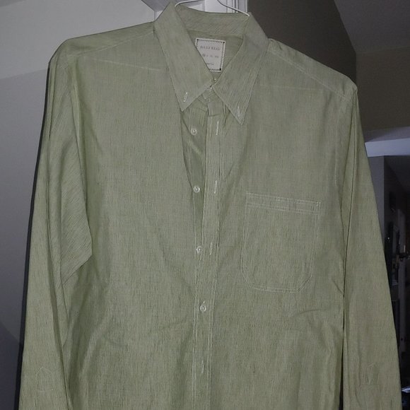Billy Reid | Shirts | Billy Reid Green 0 Cotton Size Medium | Poshmark